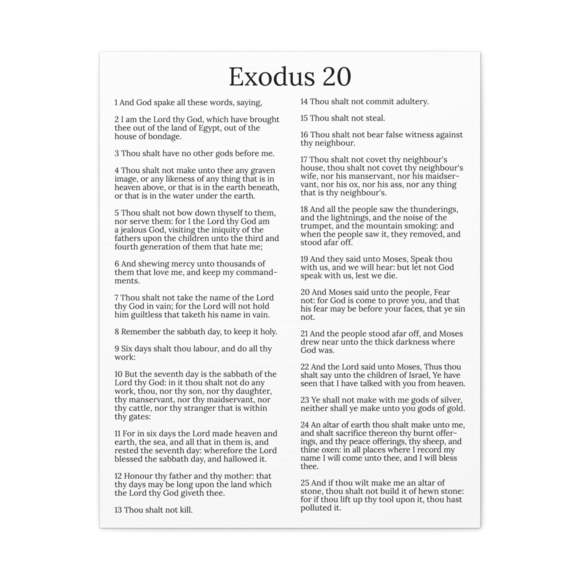 Express Your Love Gifts | Art | Scripture Sign Giving Of The Law Exodus ...